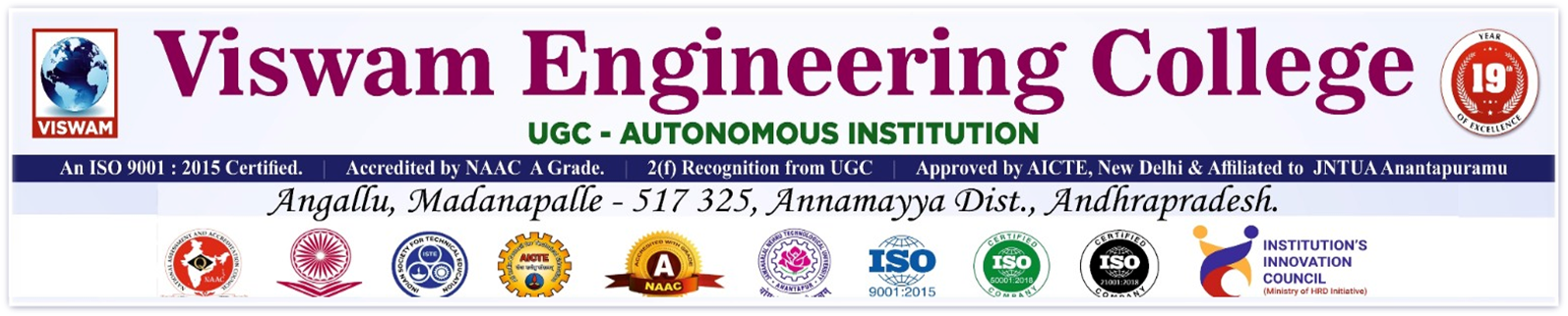 M.TECH(Machine Design) – Viswam Engineering College